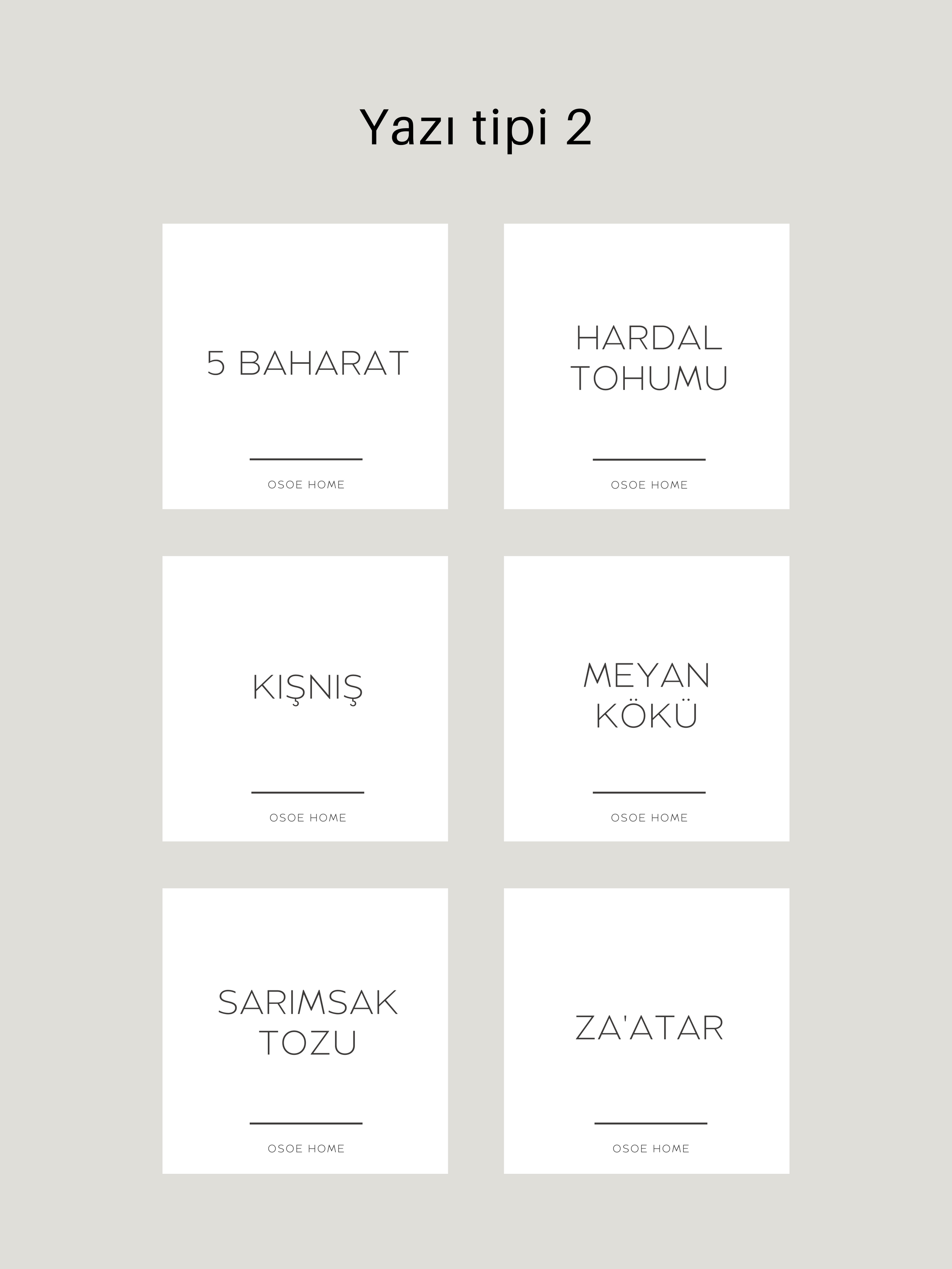 Osoe Home | Labels Turkish | Herbs & spices