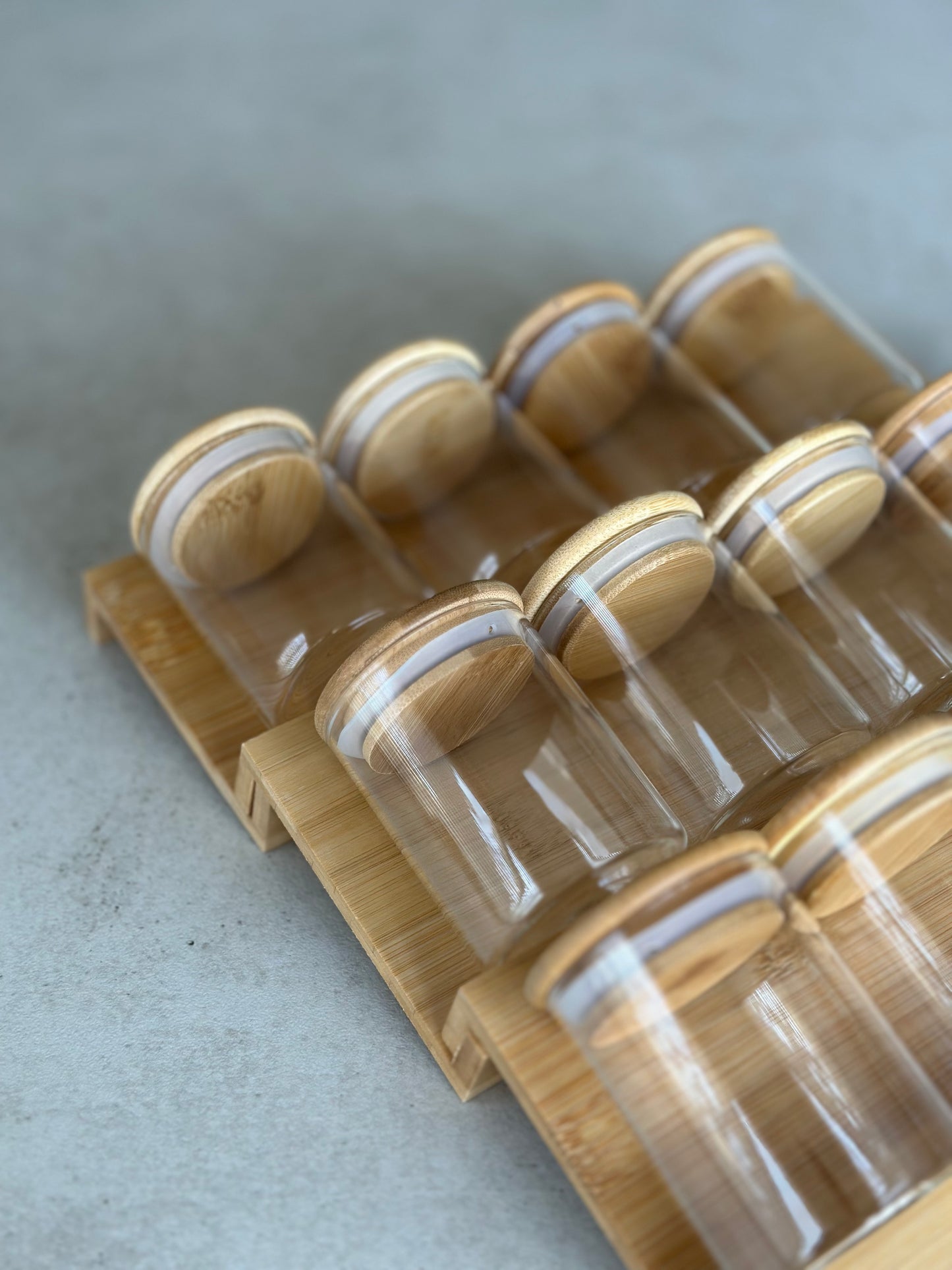 Osoe Home | Kruidenrek bamboe lade | 16 potjes