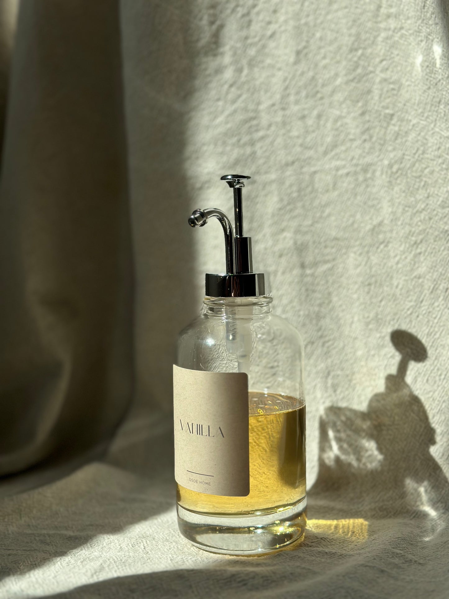 Osoe Home | Pump dispenser | Coffee sirup | Silver