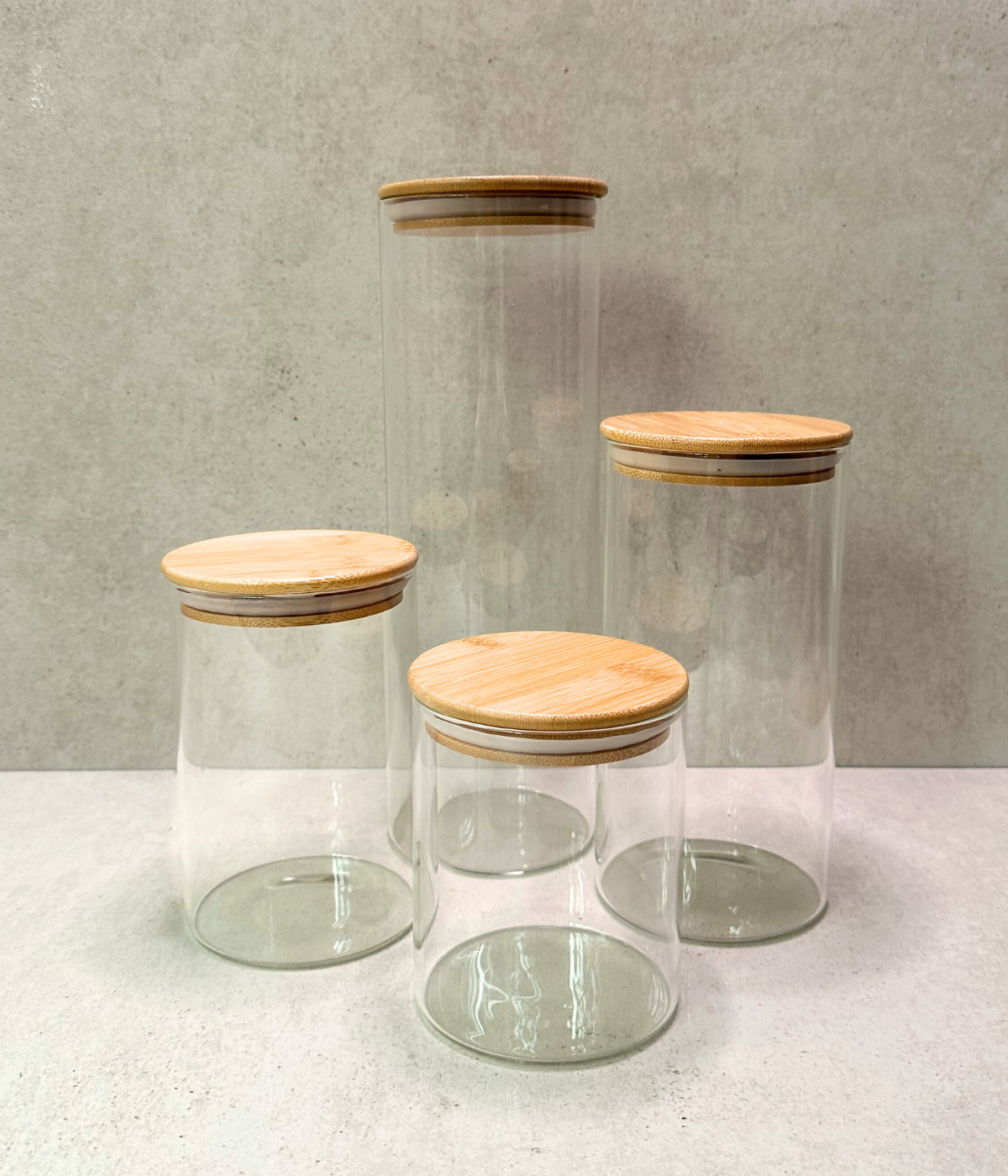 Osoe Home | Pantry jar | Bamboo wood | Round