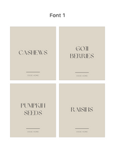 Osoe Home | Labels English | Fruit, nuts, seeds & pits