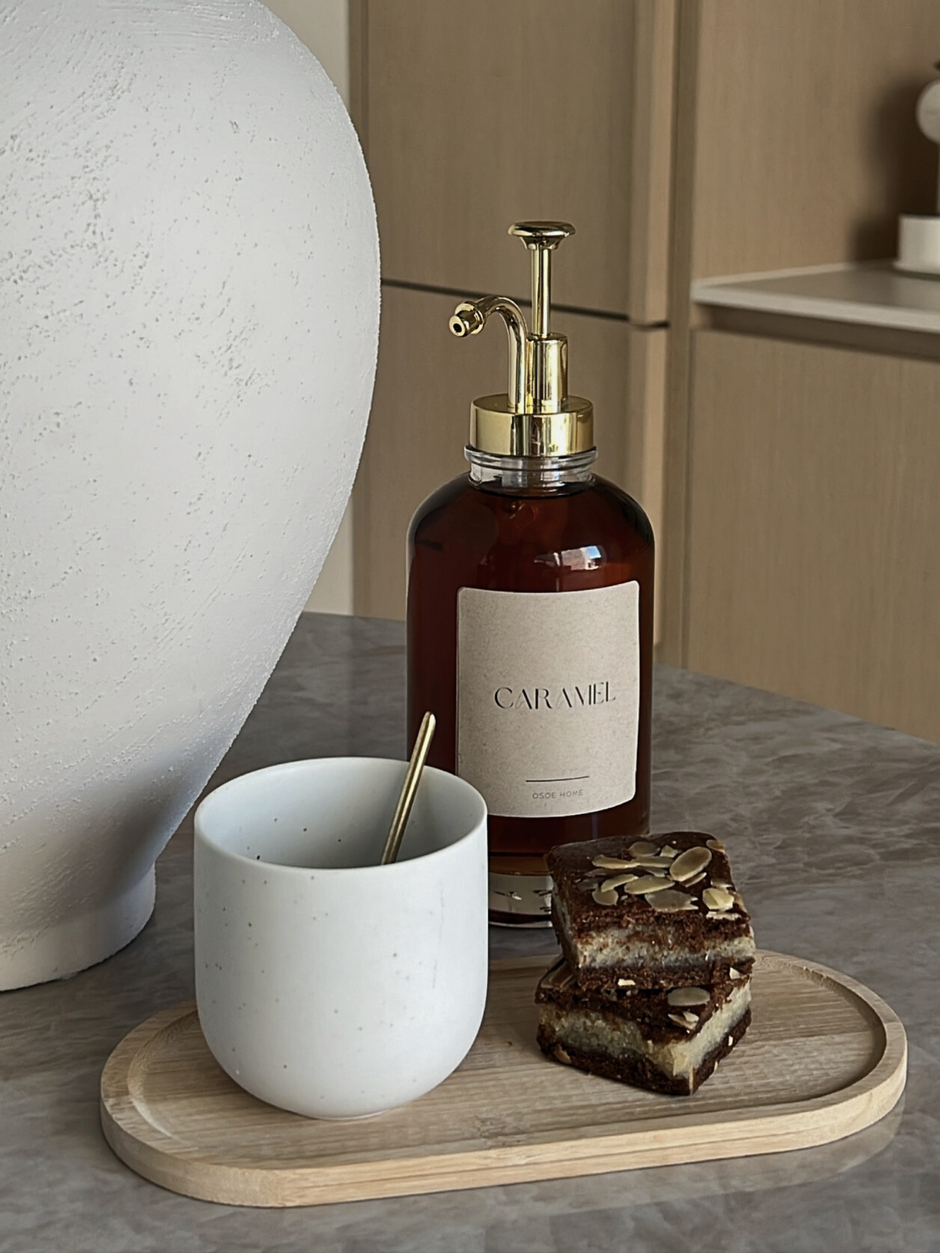 Osoe Home | Pour and pump dispensers | Black, silver, gold