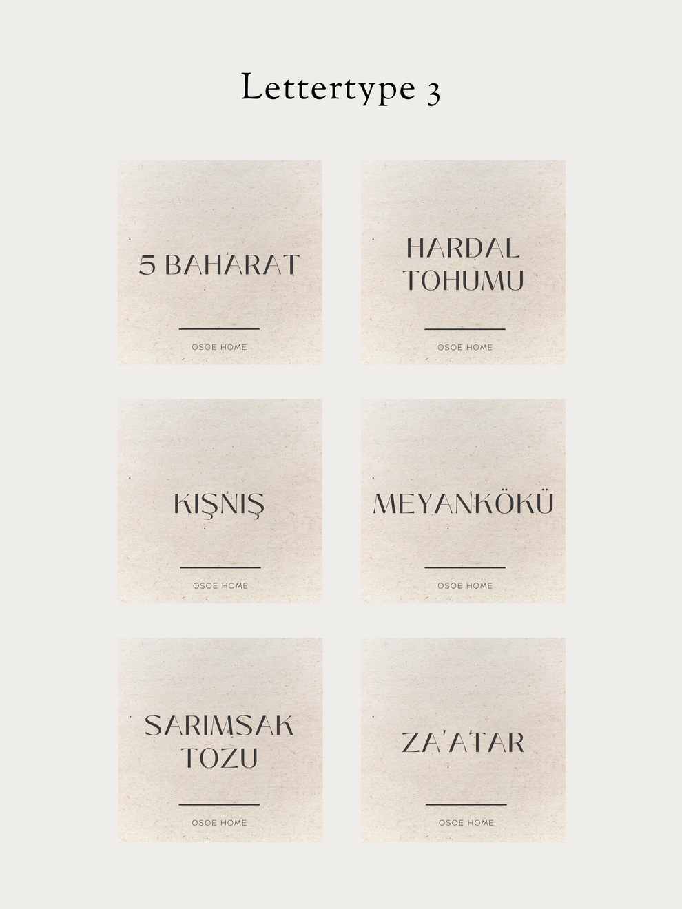 Osoe Home | Labels Turkish | Herbs & spices