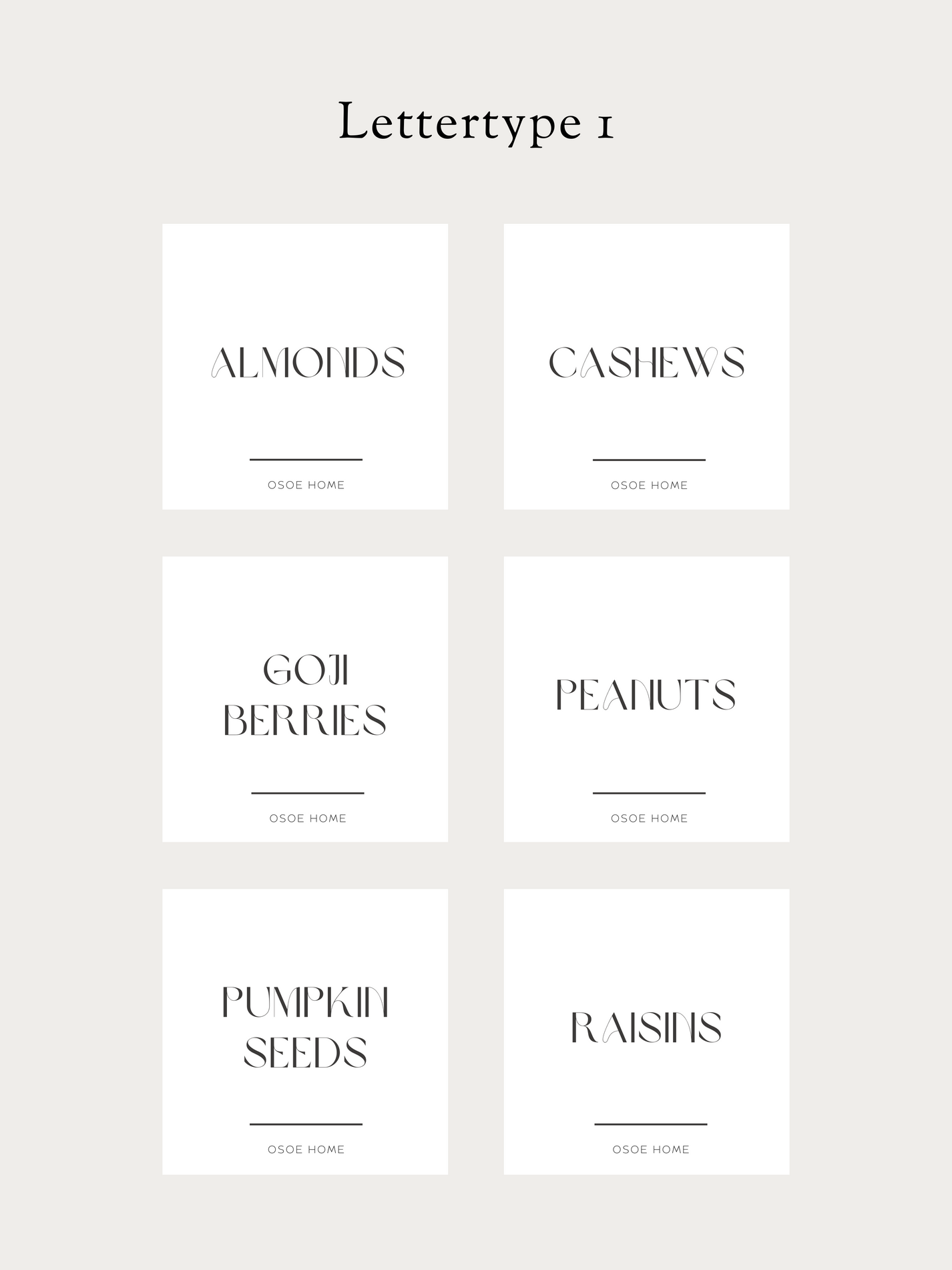 Osoe Home | Labels English | Fruit, nuts, seeds & pits